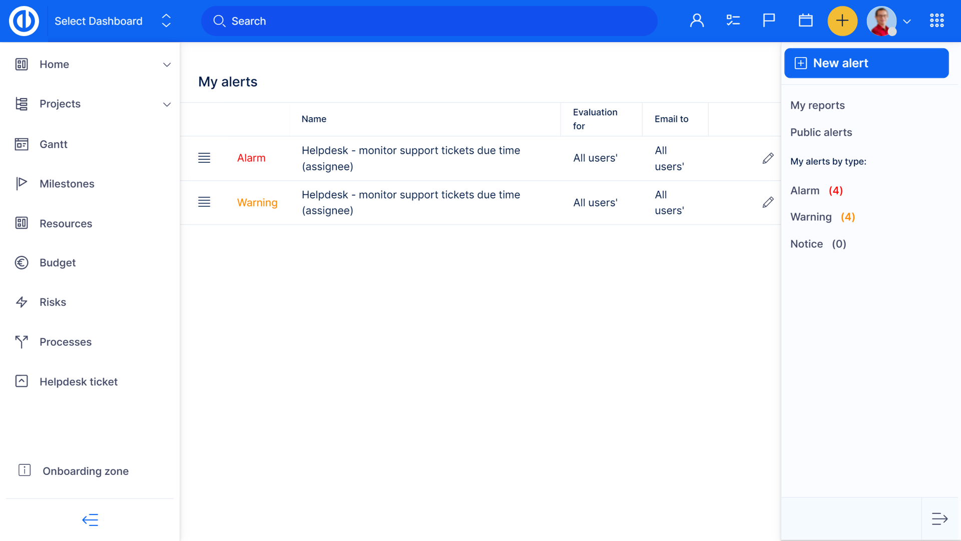 Easy Redmine 헬프 데스크 Easy Redmine