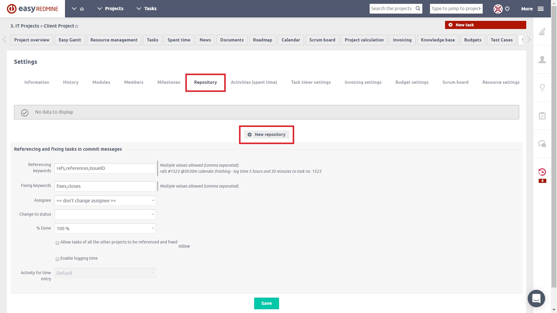 Repository - Easy Redmine