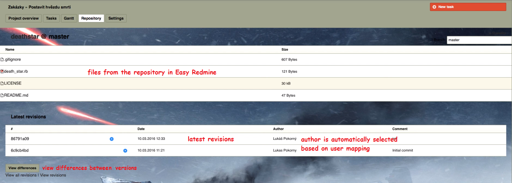 Repository - Easy Redmine