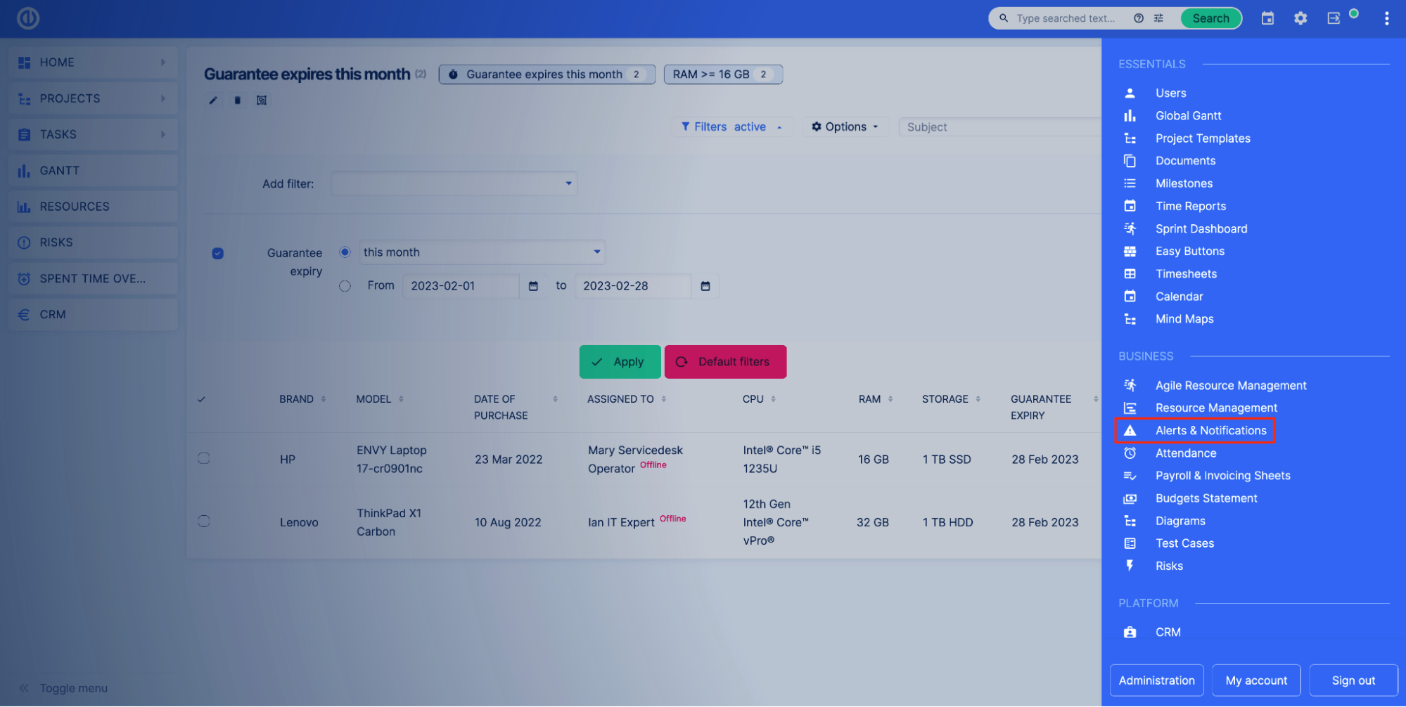 Asset And Configuration Management Easy Redmine