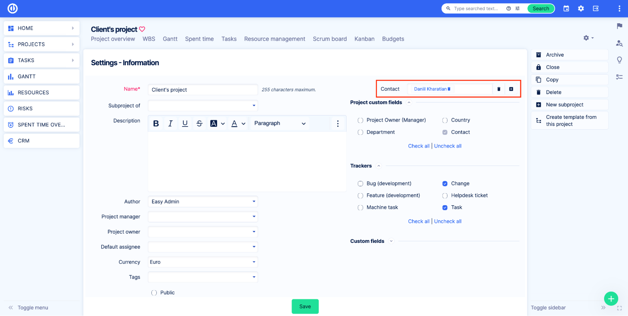 Asset And Configuration Management Easy Redmine