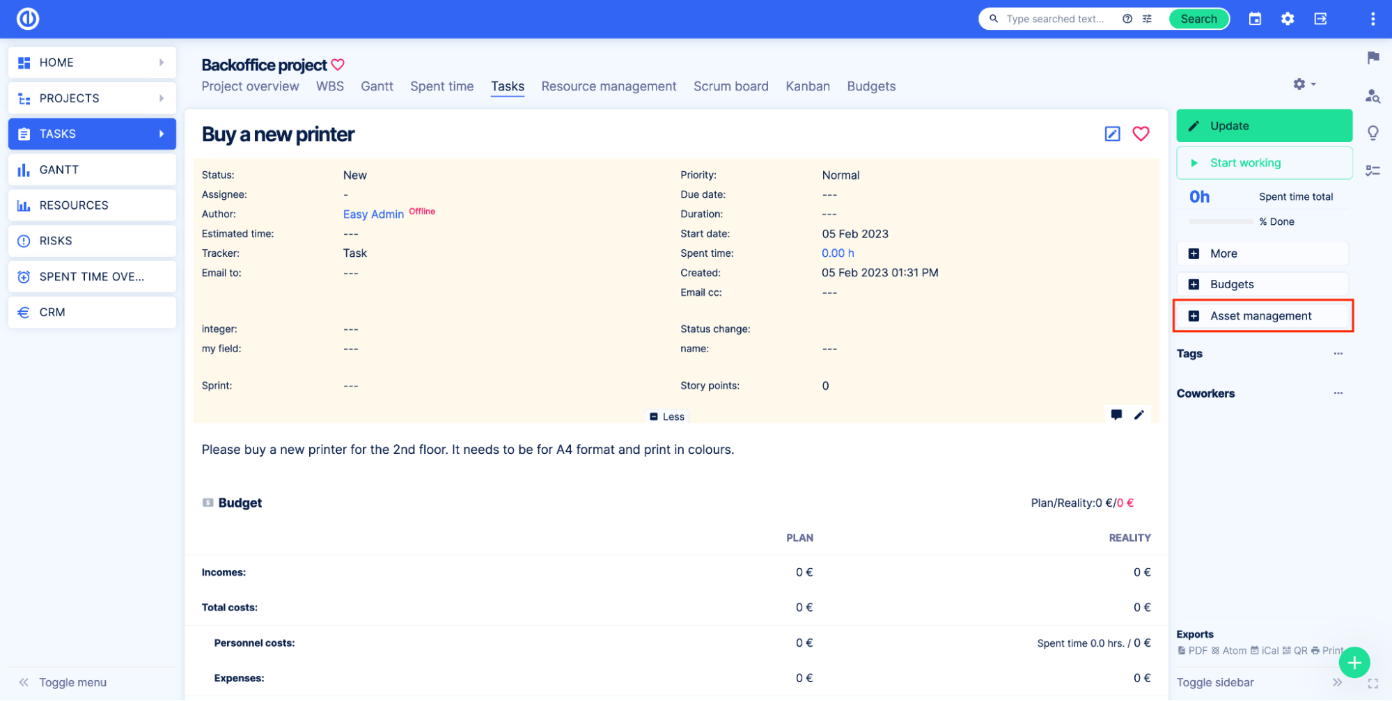 Asset And Configuration Management Easy Redmine