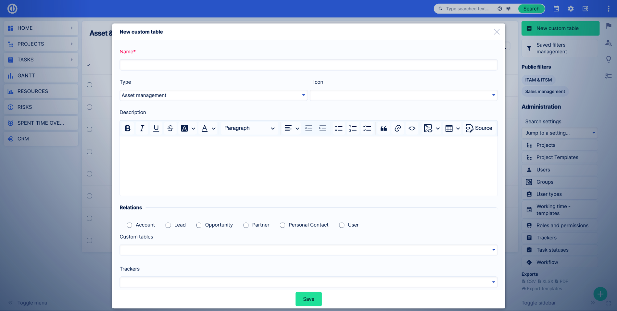 Asset And Configuration Management Easy Redmine