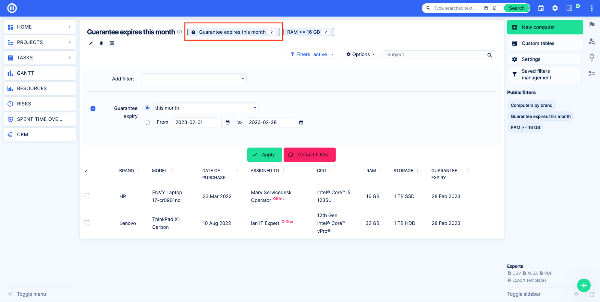 Asset And Configuration Management Easy Redmine