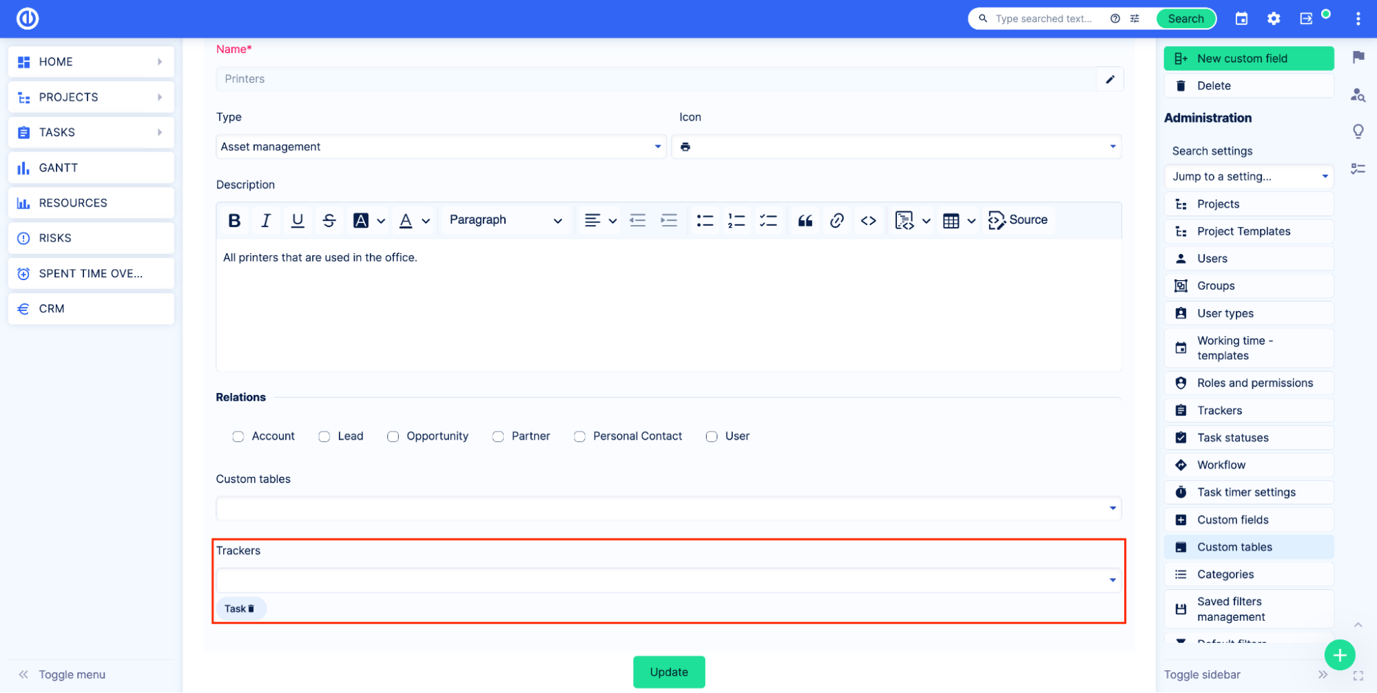 Asset & Configuration management - Easy Redmine