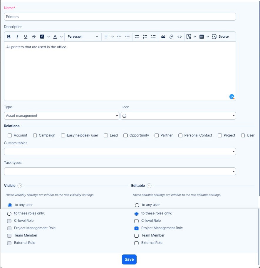Asset And Configuration Management Easy Redmine