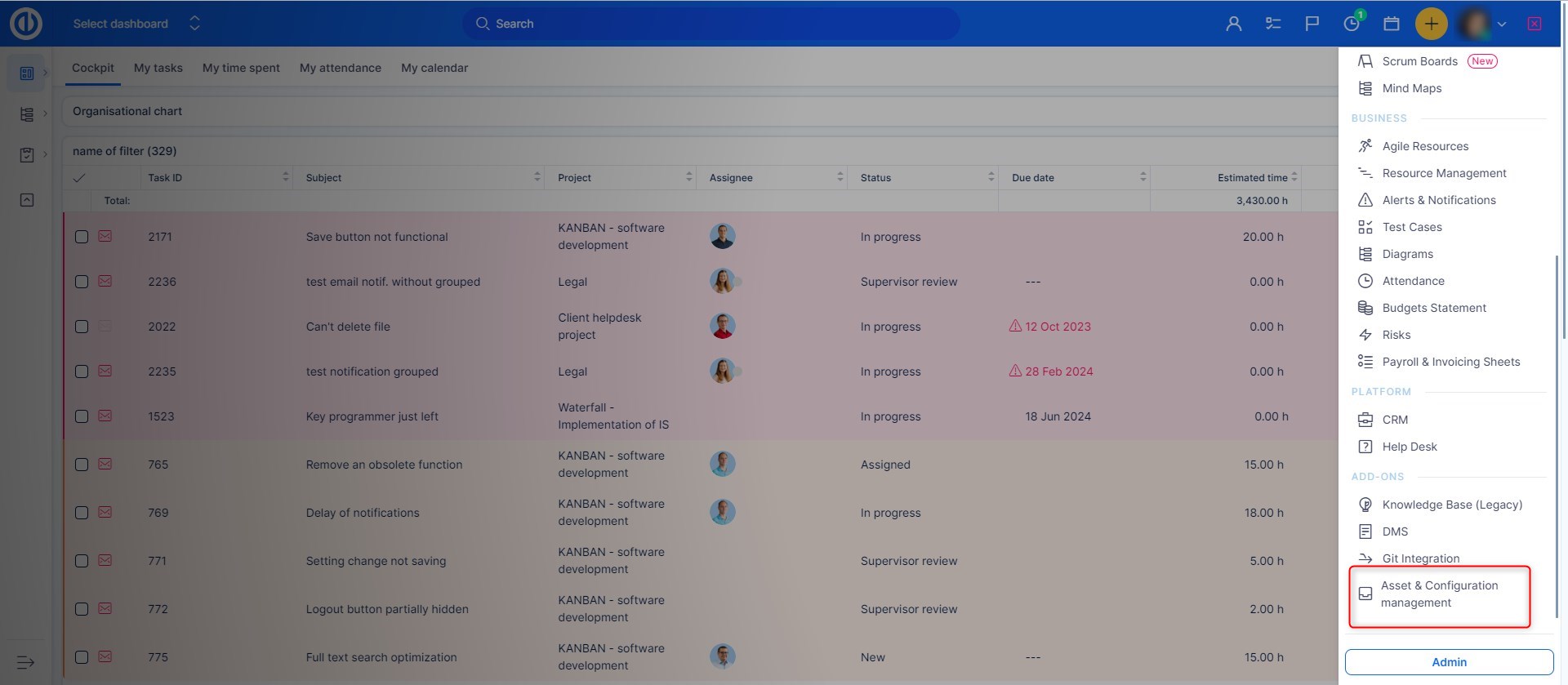 Asset & Configuration management - Easy Redmine